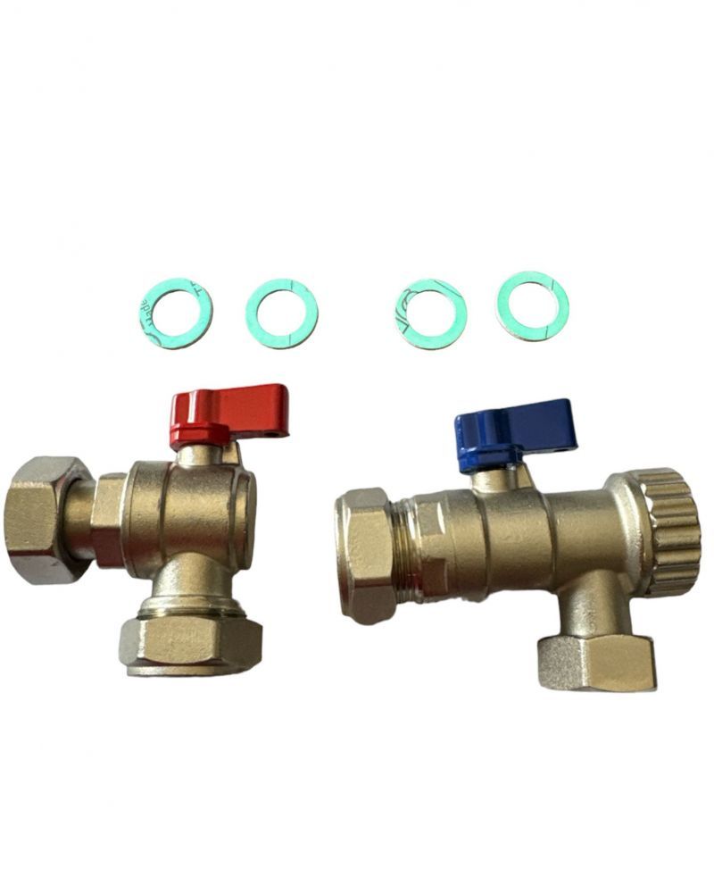 Heatline Glowworm 22mm x 3/4" Swivel Flow Return Valve C/W Filter ...